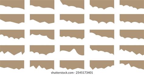 Collection Divider Shape Templates Abstract Header Stock Vector Royalty Free 2545173401
