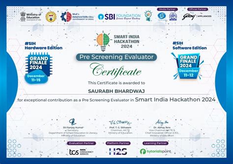 Saby Saurabh Bhardwaj On Linkedin Ideaevaluator Sih2024 Aicte