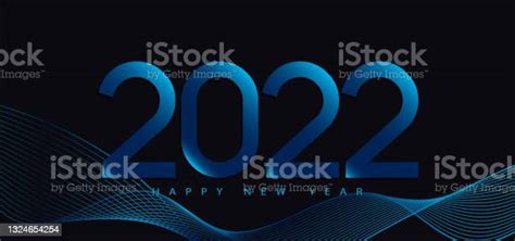 2022 년 새해 복 많은 년 2022 현대 텍스트 벡터 고급 디자인 블루 컬러 12월 31일에 대한 스톡 벡터 아트 및 기타 이미지 12월 31일 2022년 개념