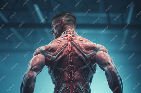 Premium Photo A Detailed Shot Of A Persons Back Muscles During A 00029 02