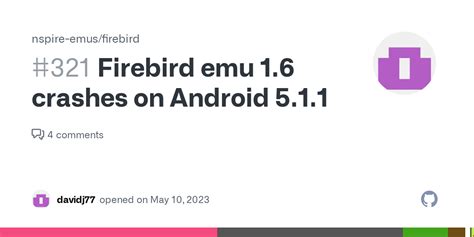 Firebird Emu 16 Crashes On Android 511 · Issue 321 · Nspire Emus