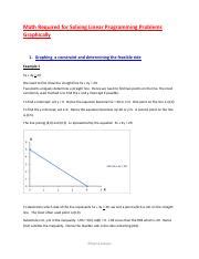 Math for graphical solution.pdf - Math Required for Solving Linear Programming Problems ...