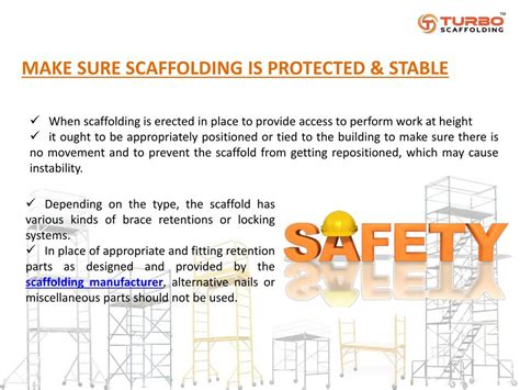 Ppt A Presentation On Scaffolding Safety Tips By Turbo Scaffolding Perth Powerpoint