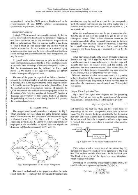 Frame And Burst Acquisition In Tdma Satellite Communication Networks