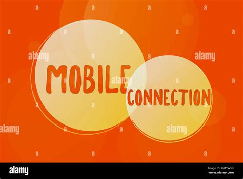 Sign Displaying Mobile Connection Business Concept Secure Universal