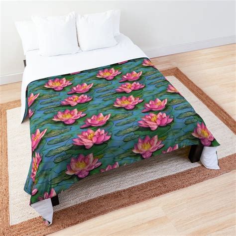 Water Lotus Serenity Pond Comforter For Sale By Davis1100