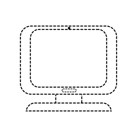Dotted Shape Computer Digital Screen Equipment Technology 659158 Vector Art At Vecteezy