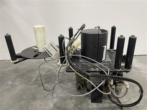 Used Epi Mn 4091207 Packaging Label Applicator High Performance Packaging