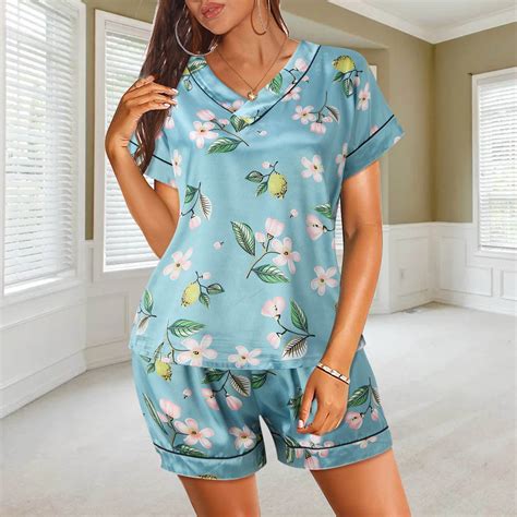 Vedolay Summer Pajamas For Women Womens Pajama Sets Short Sleeve Summer