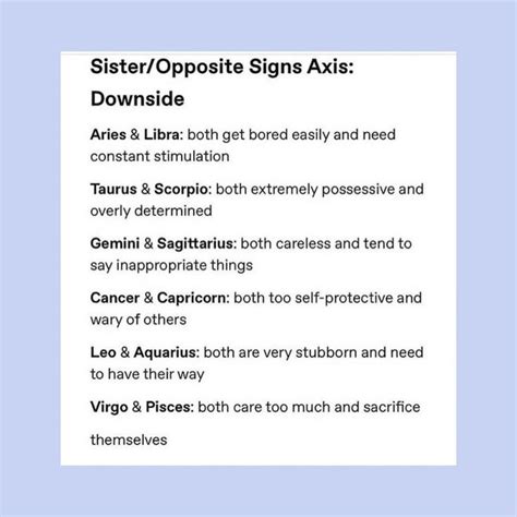 Sister Sign Astrology Chart Whats Your Sister Sign
