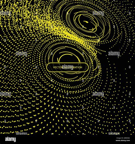 Array With Particles Abstract Dynamic Background Technology Vector