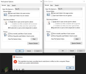 How To Disable Folder Options Of File Explorer