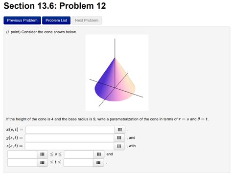 solved section 13 6 problem 12 previous problem problem