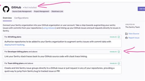 github integration problem not installed · issue 30092 · getsentry