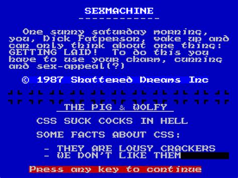 Sex Machine 128K Shattered Dreams Free Download Borrow And Streaming Internet Archive