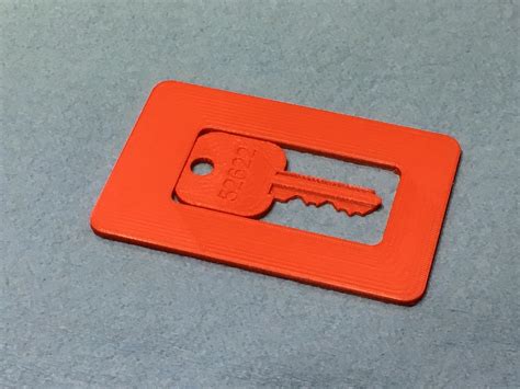 Spare Key Credit Card Schlage By PatPend Download Free STL Model Printables Com