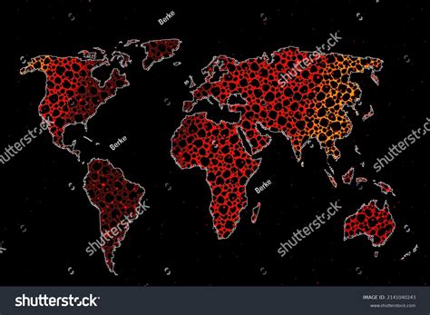 세계 지도 디자인 대륙이 있는 지구 스톡 일러스트 2141040243 Shutterstock