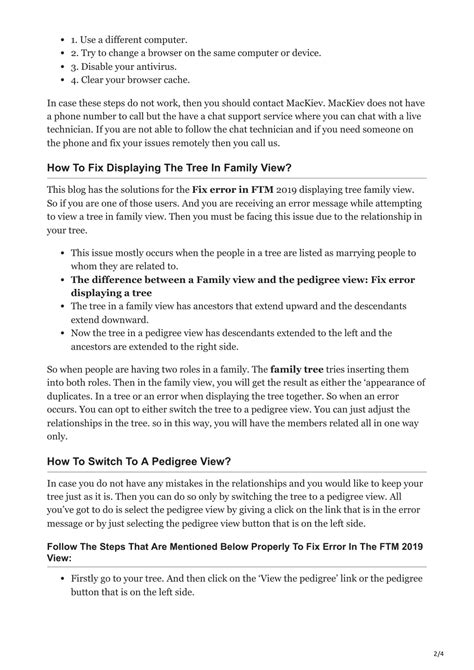 Ppt How To Fix Error In Family Tree Maker Powerpoint Presentation Id