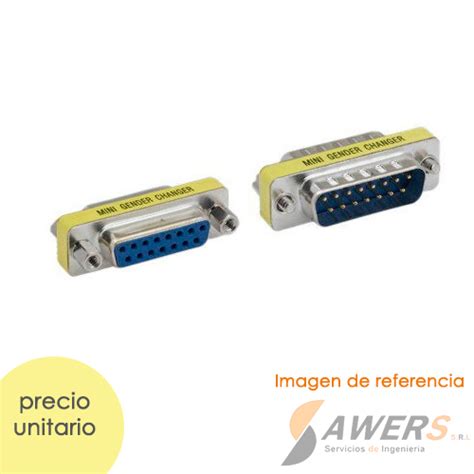 Adaptador Db15 Macho A Hembra