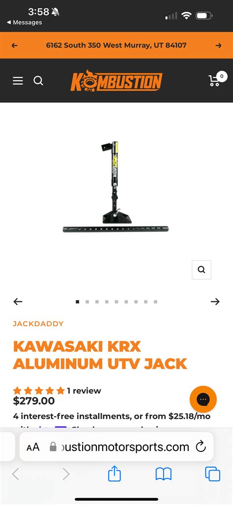 Jack Daddy Aluminum Jack Kawasaki Krx Forum