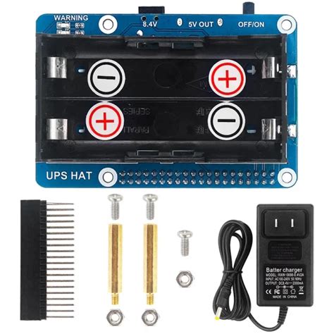 Raspberry Pi UPS Power Supply Module GPIO Pin V Power Supply Stable Current Output Hat For
