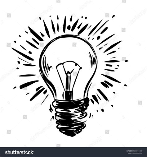 Light Bulb Filament Vector