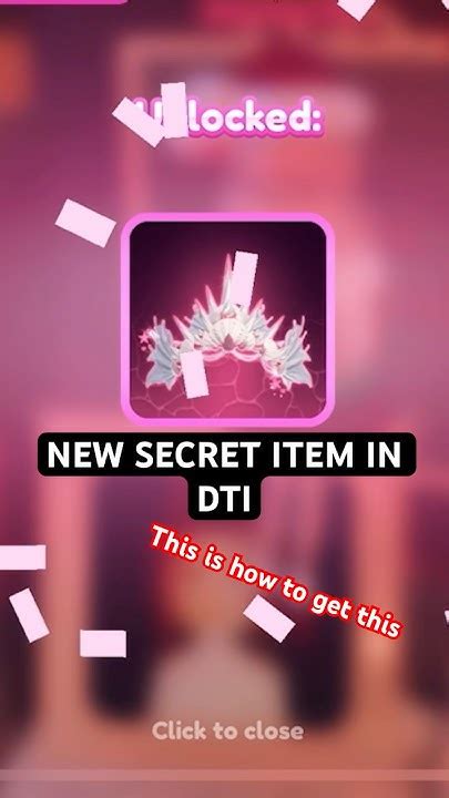 This Is How To Get The New Secret Item In Dti Roblox Dresstoimpress