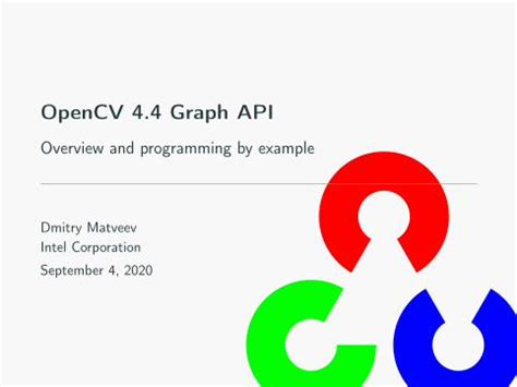 Pdf Opencv Graph Api Overview And Programming By Example Dokumen Tips