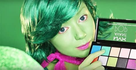 Inside Out Diy Disgust Costume And Makeup For Halloween Inside Out