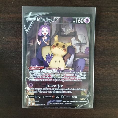 Mimikyu V Chr Full Art Secret Brilliant Stars Pokemon Tcg Cards Not