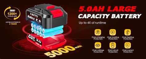 Xavito Replacement For Bauer 20v Battery 5 0ah New