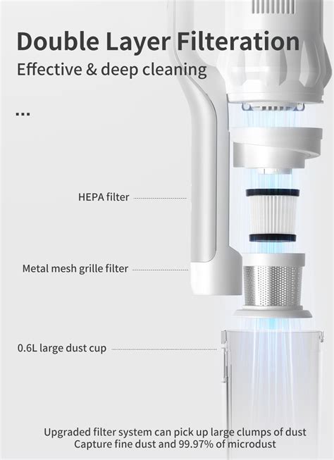 simplus cordless vacuum cleaner with crevice tool 10000pa 150w 1 6kg