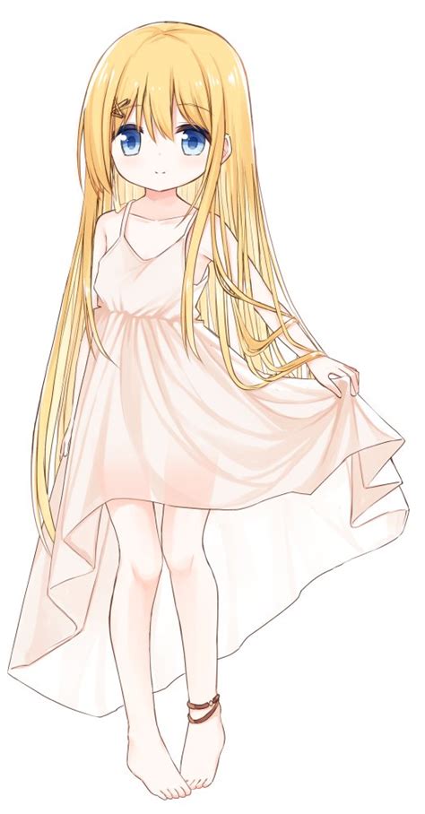 Safebooru 1girl Anklet Bangs Bare Arms Bare Shoulders Barefoot Blonde