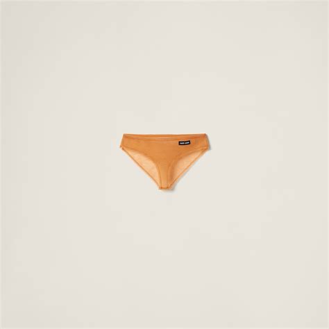 나일론 팬티 애프리콧 Miu Miu
