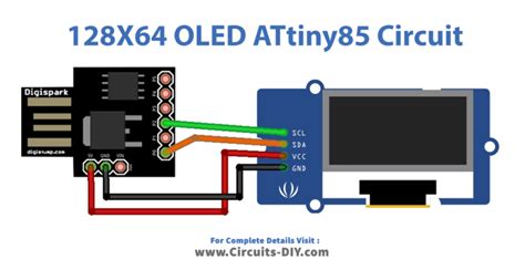 Interfacing 128x64 Oled With Attiny85