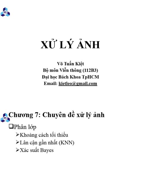 Xu Ly Anh Xla C7 Cac Chuyen De Xu Ly Anh 08082018 Pdf