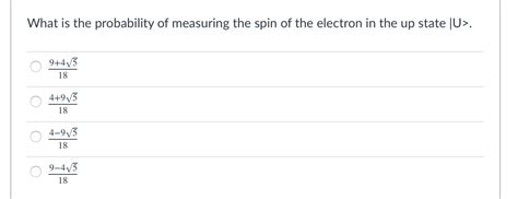 Solved The Electron In The Hydrogen Atom Occupies The