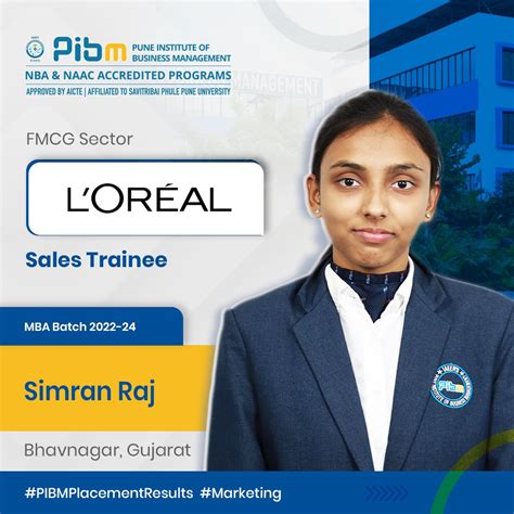 Dreamscometrue Pibm Mba Pgdm Successstories Pune Institute Of Business Management