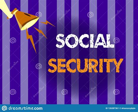 Handwriting Text Writing Social Security Concept Meaning Assistance From State People With