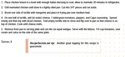 Ruby Tuesday Chicken Quesadillas Part 2 Chicken Quesadillas