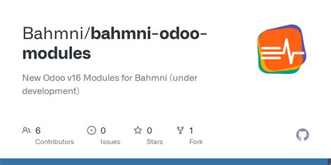 GitHub Bahmni Bahmni Odoo Modules New Odoo V16 Modules For Bahmni