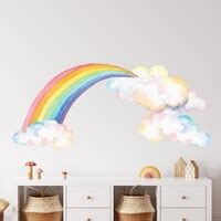 Rainbow Wall Decal Etsy