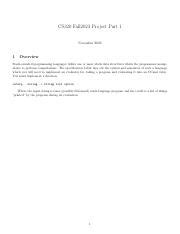 CS320 Stack Oriented Programming Languages Syntax Semantics Course