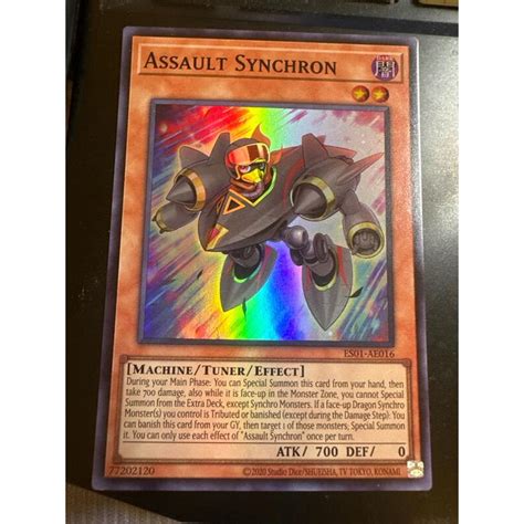 Thẻ Bài Yugioh Ae Assault Synchron Es01 Ae016 Super Rare Effect Monster Shopee Việt Nam