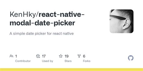 GitHub KenHky React Native Modal Date Picker A Simple Date Picker For React Native