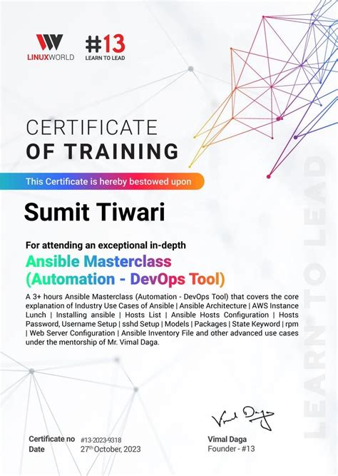 Sumit Tiwari On Linkedin Ansiblecertification Automationjourney Techenthusiast Linuxworld