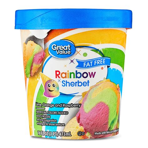 Rainbow Sherbet 16oz Sorbet For Food Distributors Walmart Business