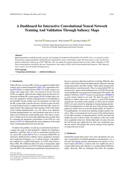 Pdf A Dashboard For Interactive Convolutional Neural Network Training