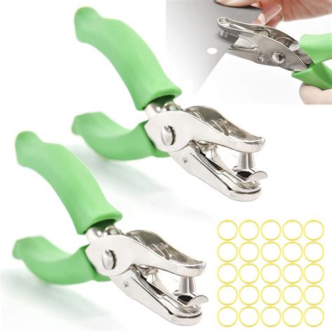 Single Hole Paper Puncher Handheld Single Hole Punch Paper Hole
