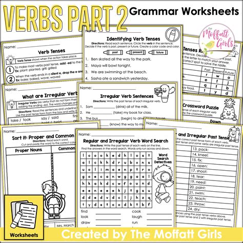Grammar Skills For 3rd Grade Verbs Part 2